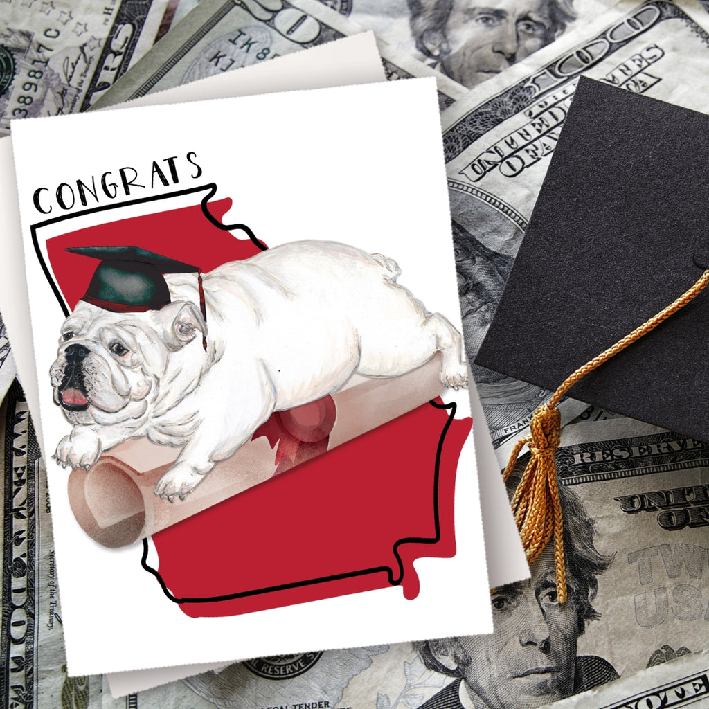 Go Dawgs! Georgia Bulldog Graduation Card for Georgia Graduates ...